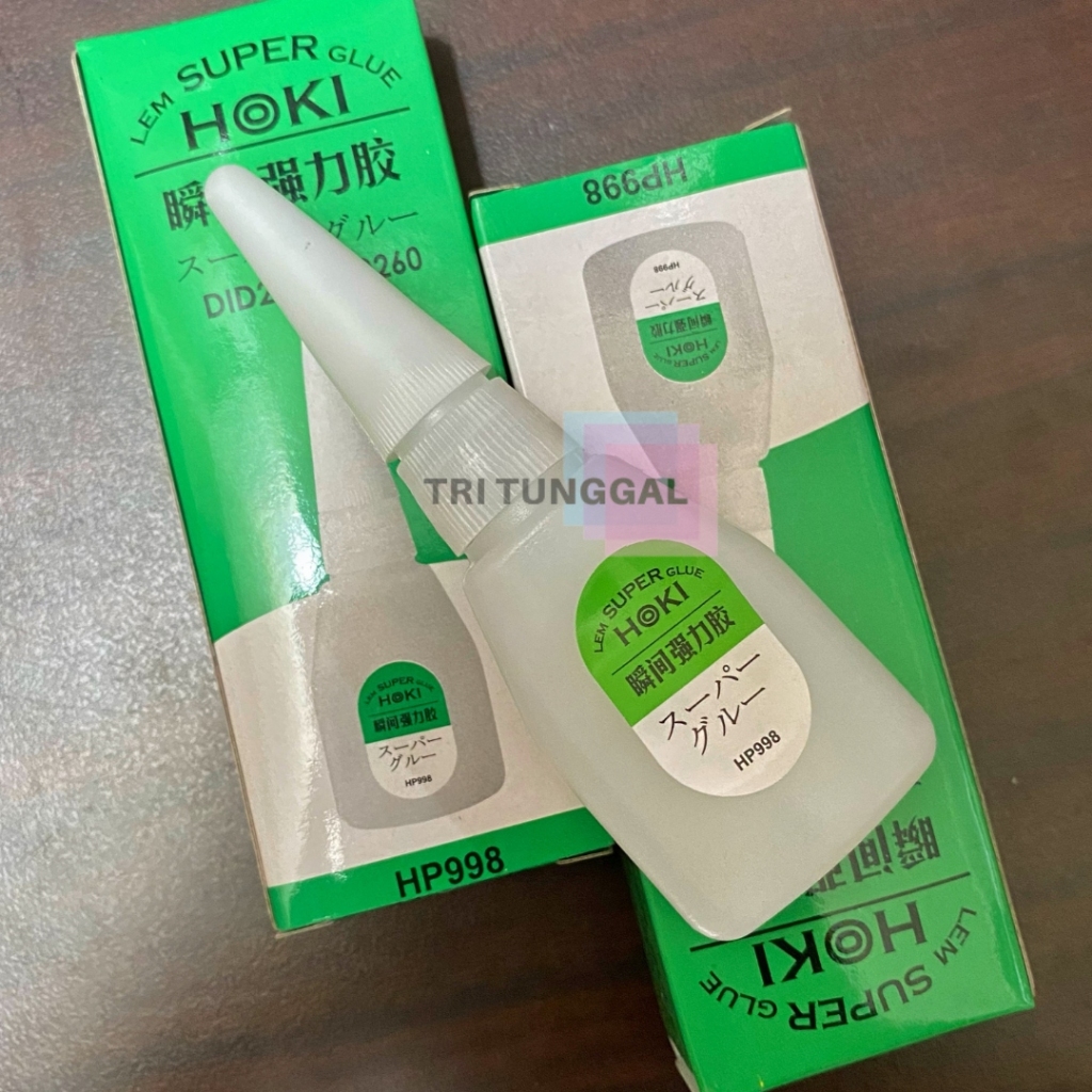Jual Lem Super Glue HOKI Dus Hijau Lem Besi Cair Daya Rekat Kuat ...