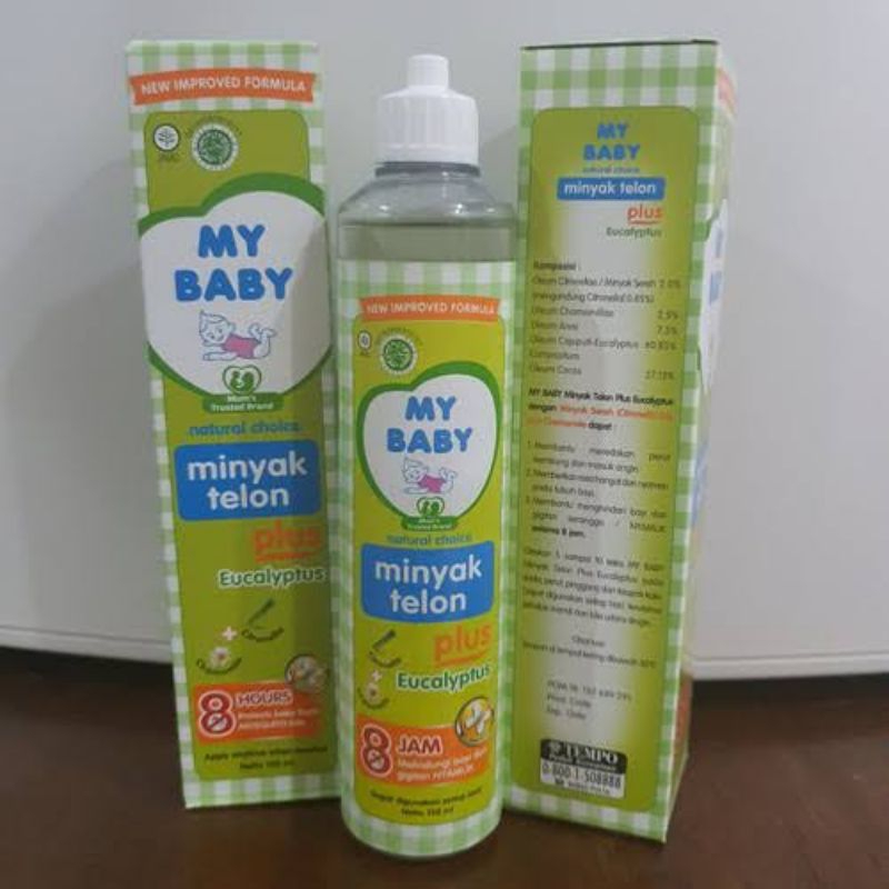 Jual My baby telon 150ml twinsdiaperskemasan besar eucalyptus /8jam ...