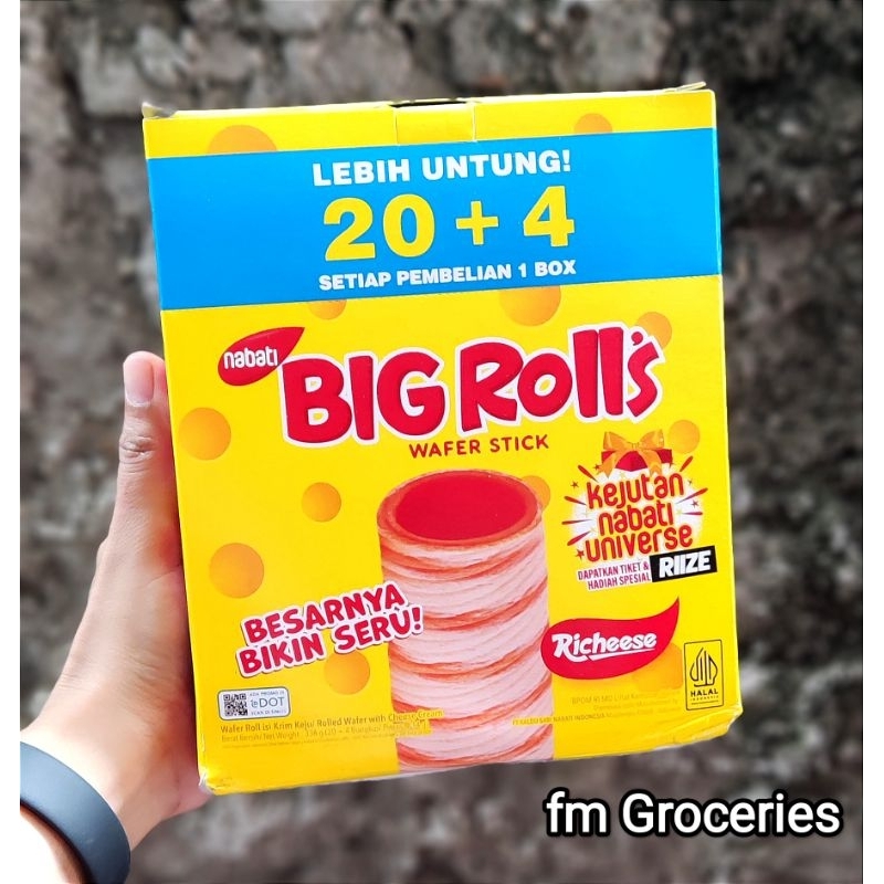 Jual Nabati Big Rolls keju isi 24 pcs | Shopee Indonesia