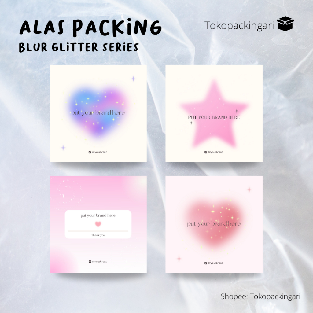 Jual Alas Packing | Blur Glitter Series | FREE PLASTIK | Paper ...