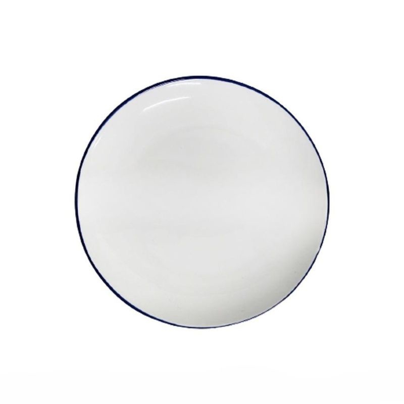 Jual Piring Keramik Bulat Datar Ceper Aesthetic Diameter 20cm Bagian ...