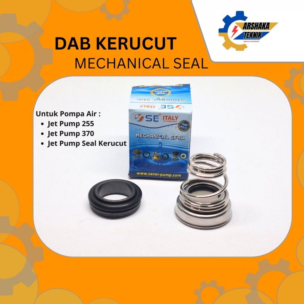 Jual Seal Pompa Air Jetpump DAB 255 370 KEONG KRUCUT Mechanical seal Sil Mekanik JET PUMP Seal ...