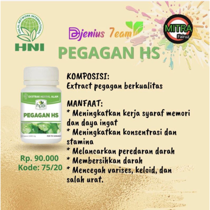 Jual KAPSUL PEGAGAN HNI PROMO SPECIAL | Shopee Indonesia