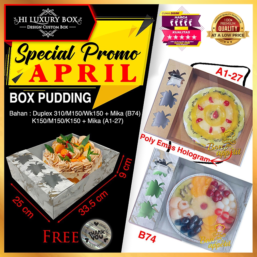 Jual Dus Puding - Tempat Puding Mika Transparan - A1-27 | Shopee Indonesia