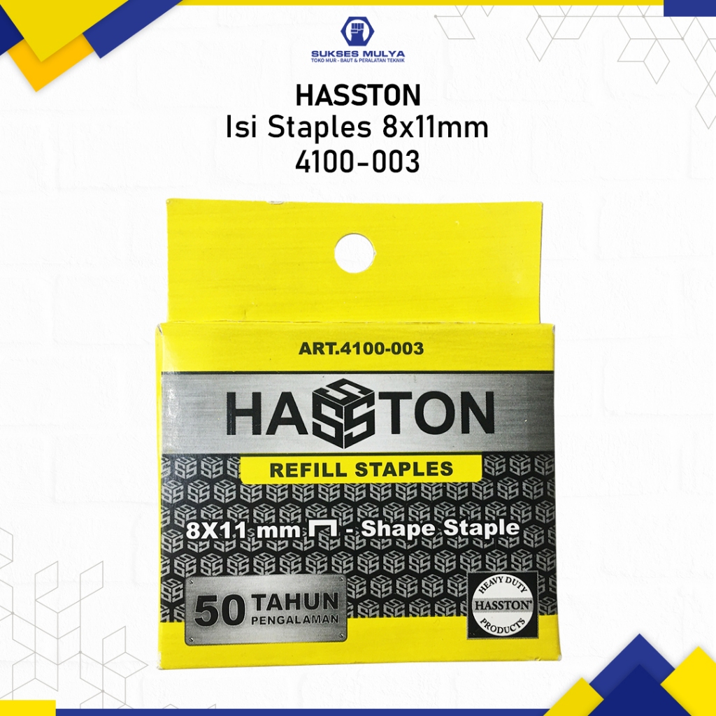 Jual PROHEX HASSTON Isi Stapler Steples Refil 8 x 11 mm Staples staple ...