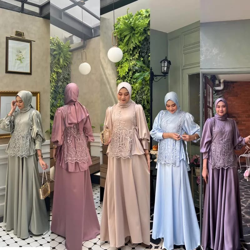 Jual MELY DRESS FASHION MUSLIM GAMIS MODERN GAUN LAMARAN GAUN KONDANGAN ...