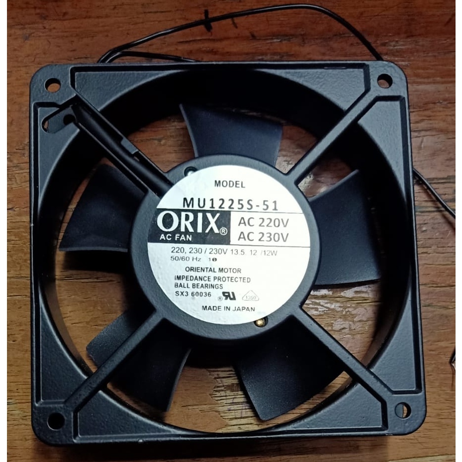Jual Cooling Fan Orix model MU1225S-51 AC 220V 120mmx 120mm x 25mm | Shopee Indonesia