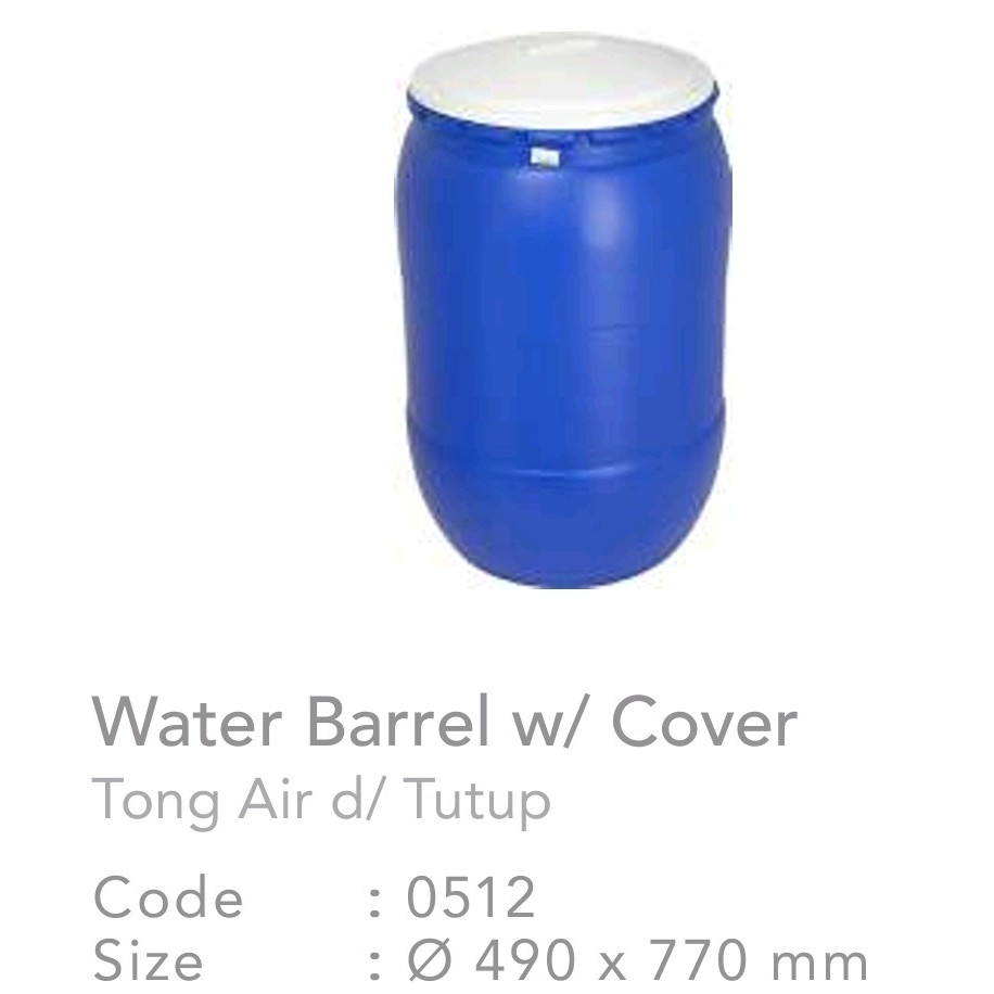 Jual Tong Air Biru 120 Liter 0512 Green Leaf (Dengan Tutup) | Shopee ...