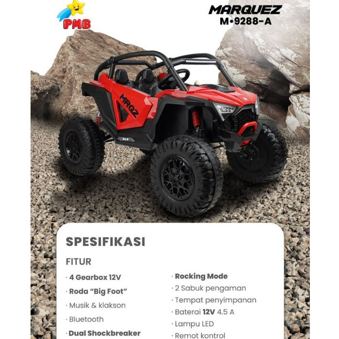 Jual Mobil Aki Anak Jeep RST Bisa 2 Anak Jeep PMB M9288A Marquez 4 ...