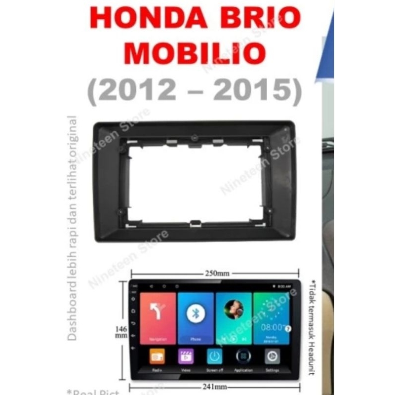 Jual Frame 10" Honda Brio Mobilio 2012-2015 Headunit Android Universal ...