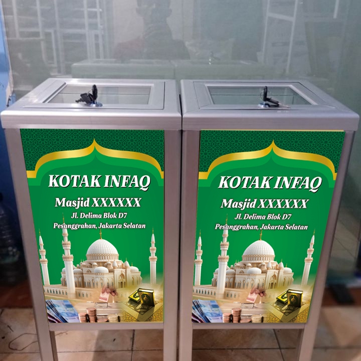 Jual STIKER VINYL KOTAK AM4L DAN INFAQ MASJID | Shopee Indonesia