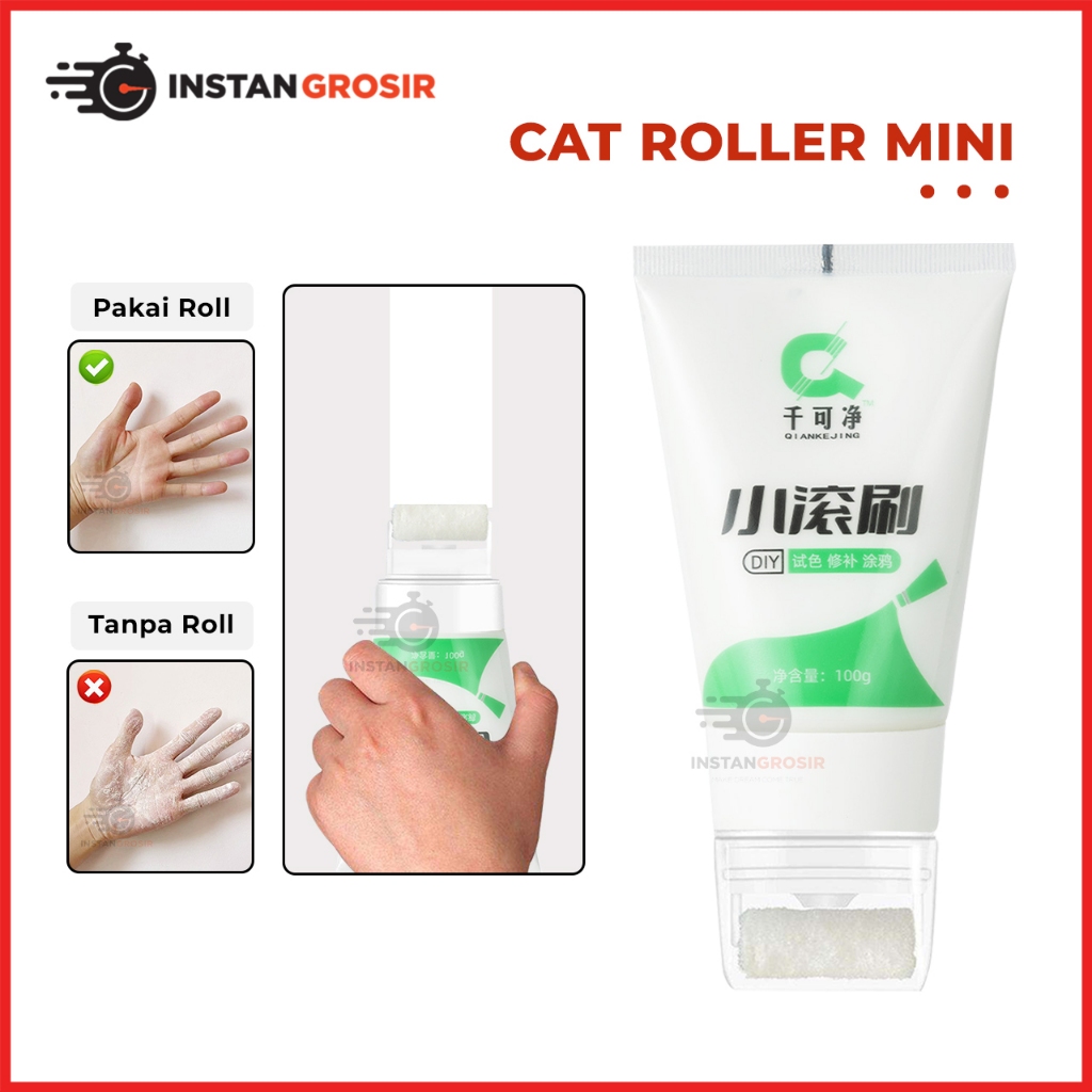 Jual Roller Cat mini menutup coretan dinding cet kuas roll kecil ...