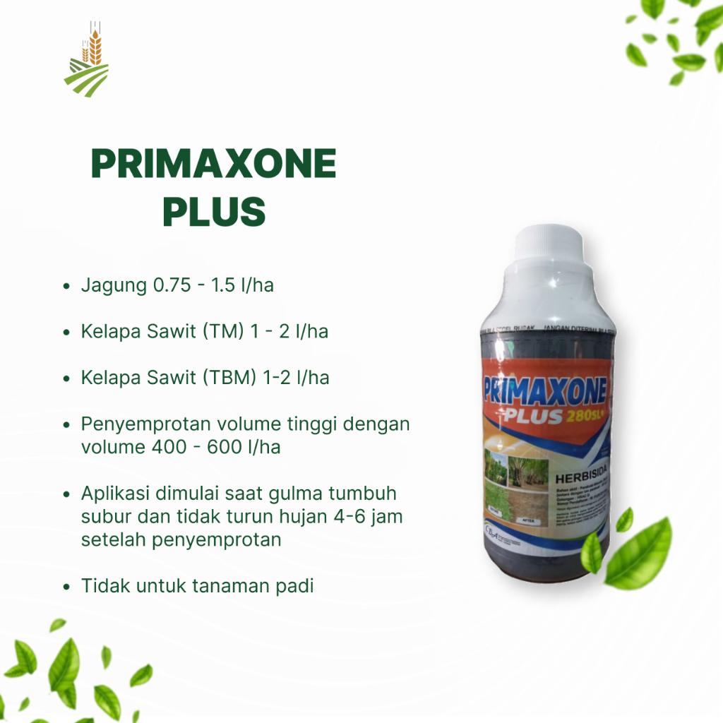 Jual Pembasmi Rumput Liar | Primaxone Plus Herbisida Kontak - 1 liter ...