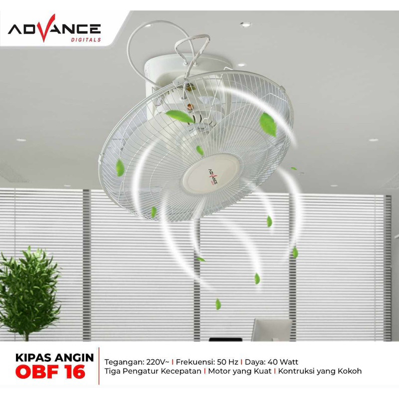 Jual ADVANCE OBF-16 ORBIT FAN 16 INCI / AUTO FAN 16IN / KIPAS ATAP ...