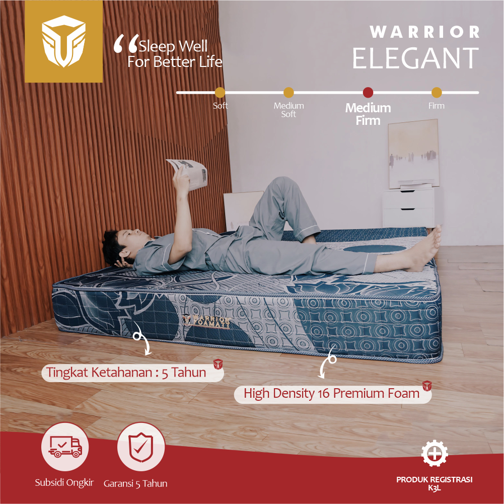 Jual Kasur Busa WARRIOR ELEGANT 200 x 90 cm Original 30cm Mattress in a ...