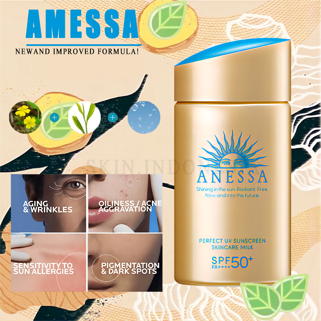 Jual NEW! SUNSCREEN ANESSA 60ml PERFECT UV SUNSCREEN Original SPF50 ...