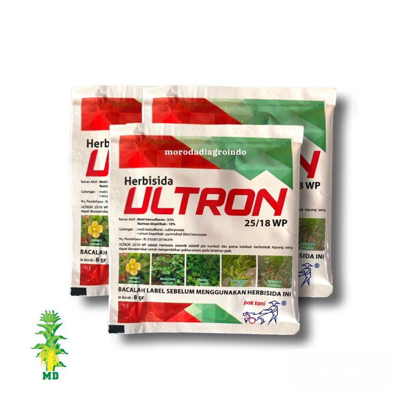 Jual Herbisida selektif padi ULTRON 25/18WP 8gr mengendalikan gulma ...