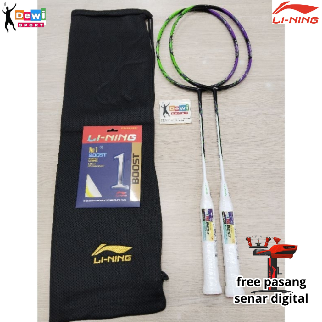 Jual Raket Olahraga Badminton LI-NING HALBERTEC 9000 | Shopee Indonesia