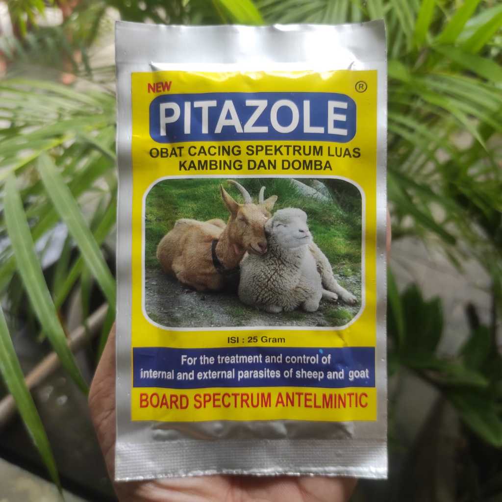 Jual Obat Kambing PITAZOLE 25gr - Obat Cacing Spektrum Luas Ternak ...