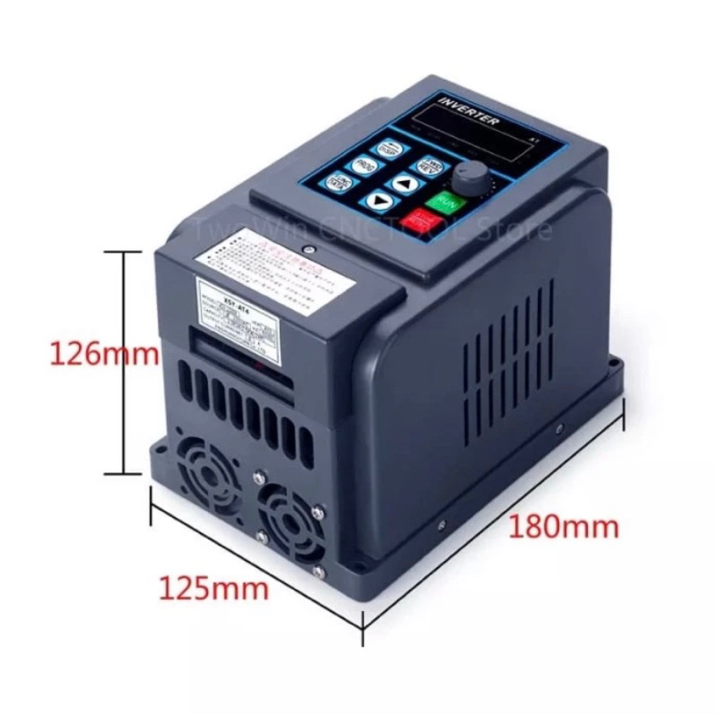 Jual AC 220V Single Phase to AC 380V three Phase VFD Motor Inverter 2 ...