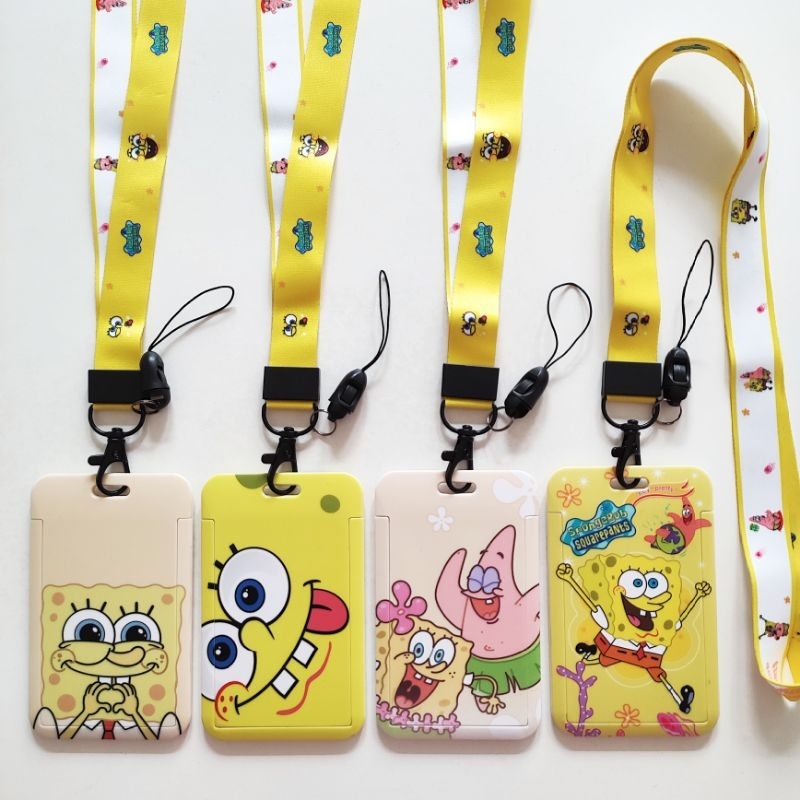 Jual ID Card Holder Name Tag Lanyard / Kalung Kartu Identitas Kartun ...
