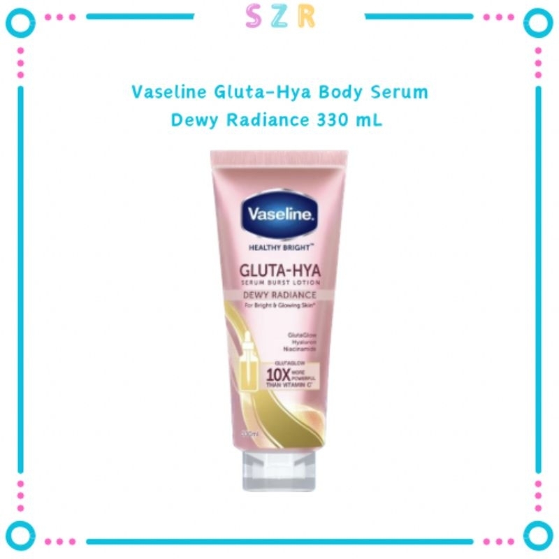 Jual Vaseline Gluta-Hya Body Serum Dewy Radiance 330 mL | Shopee Indonesia