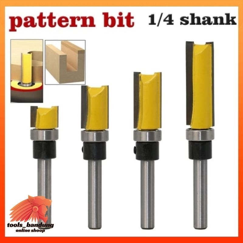 Jual Mata Frofil Lurus Flush Trimmer Straight Router Bits Single ...