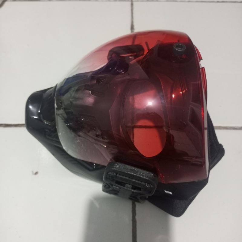 Jual MASKER TOPENG HELM ROBOT HALLOWEEN CYBERPUNK CYBERMASK HALF 1/2 ...