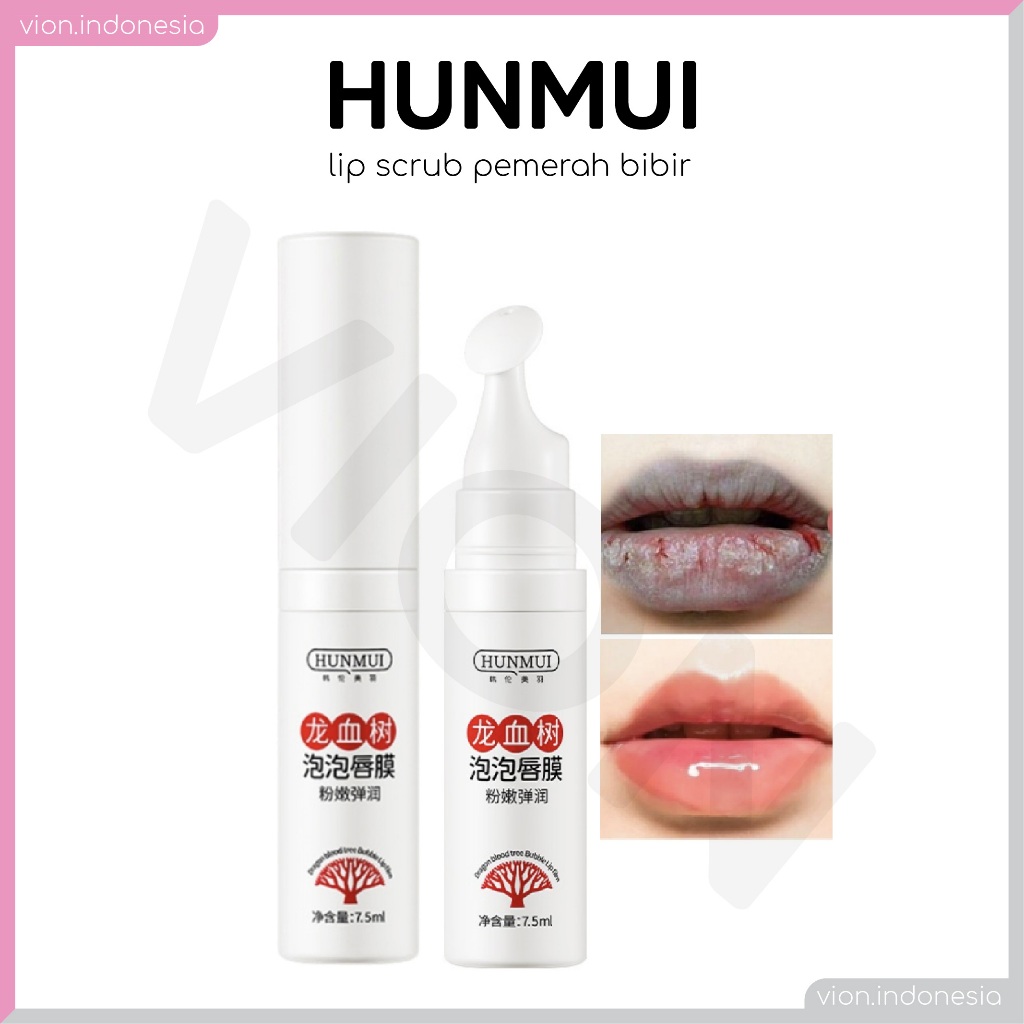 Jual HUNMUI Pelembab Bibir Lip Scrub Lip Mask Dragon Blood Tree ...