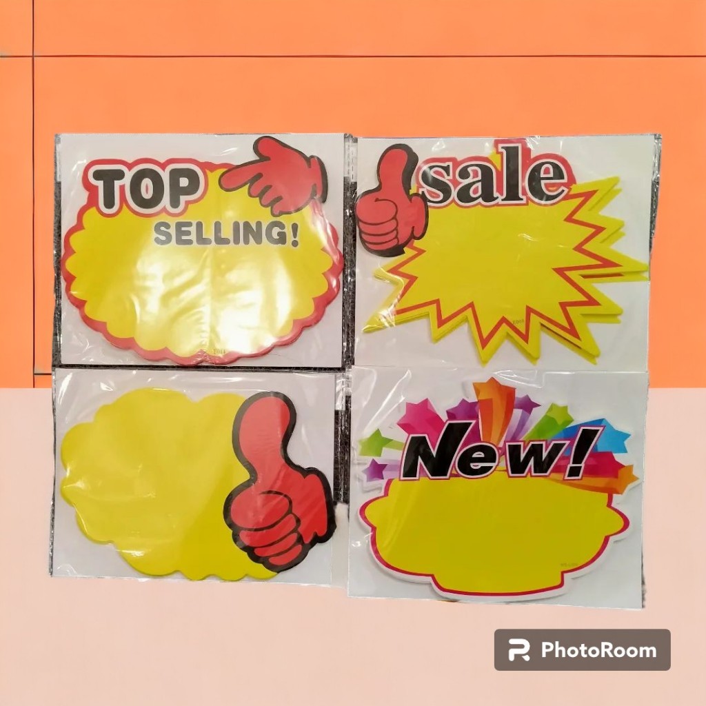 Jual keperluan toko Kertas obral penanda bisa ditulis sign paper harga ...