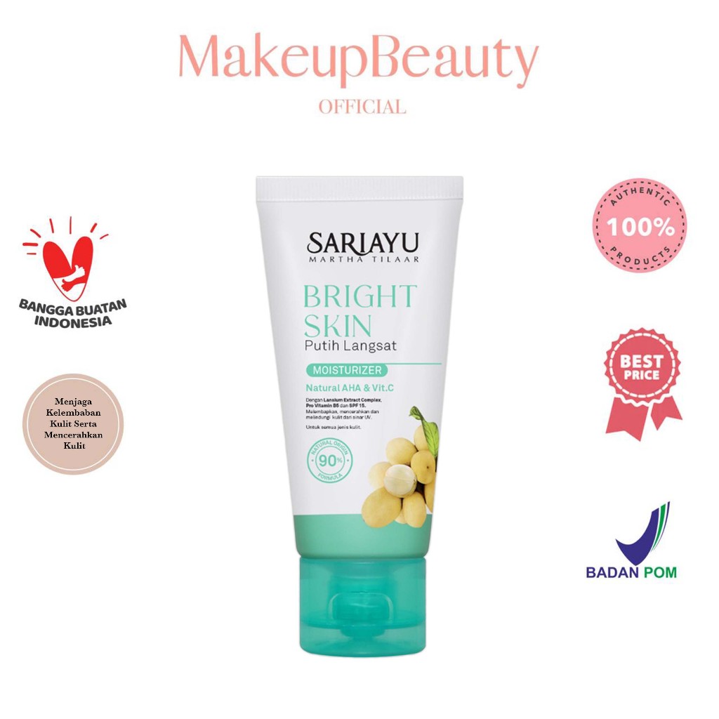 Jual SARIAYU Bright Skin Putih Langsat Moisturizer 35gr | Shopee Indonesia