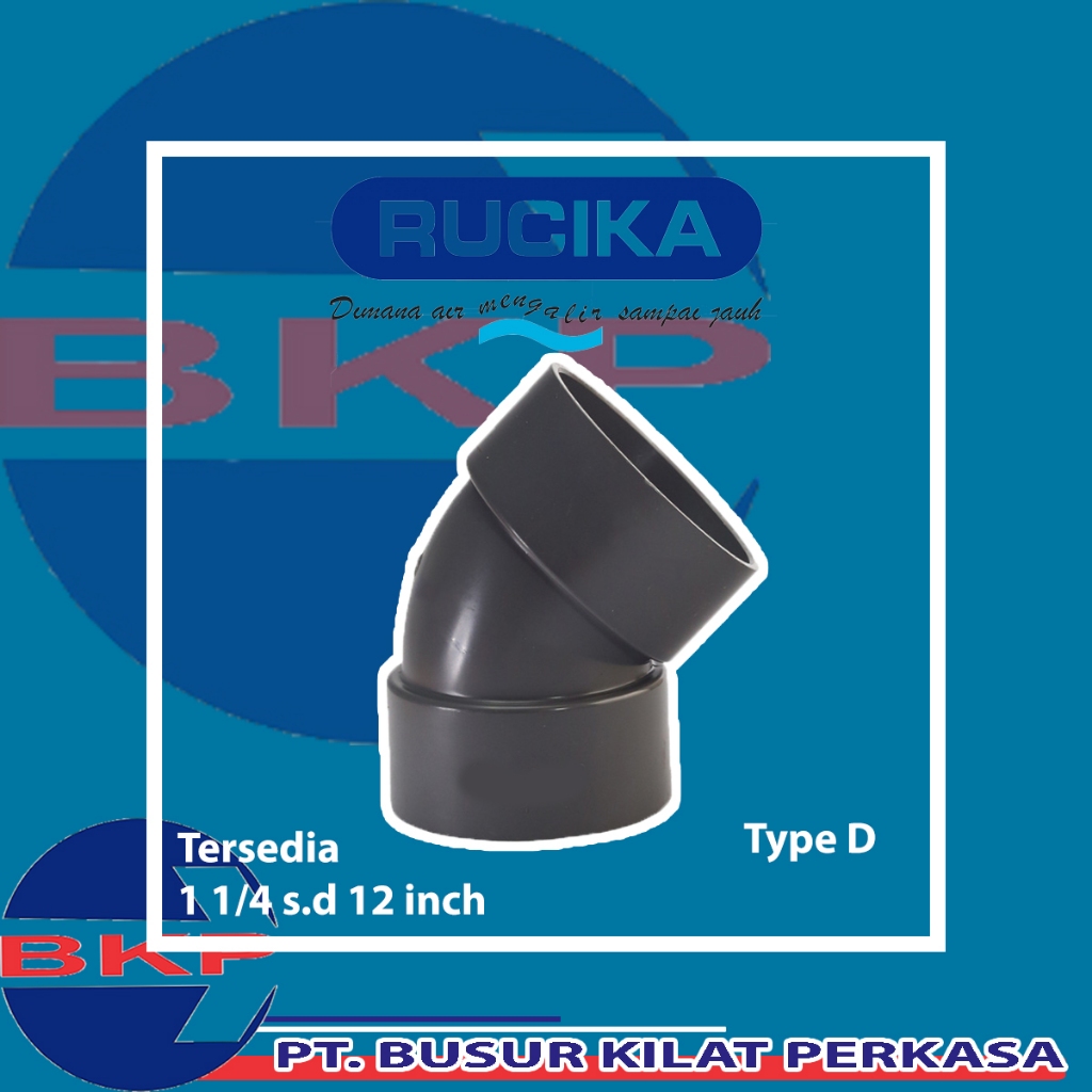Jual Knie Elbow 4 Inch (D) 45 Derajat Rucika / Sambungan Pipa | Shopee Indonesia