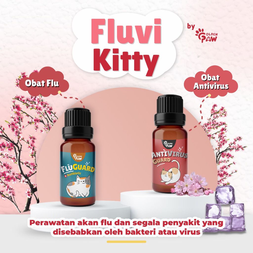 Jual Golden Paw Paket Fluvi Kitty (Perawatan akan flu dan segala ...