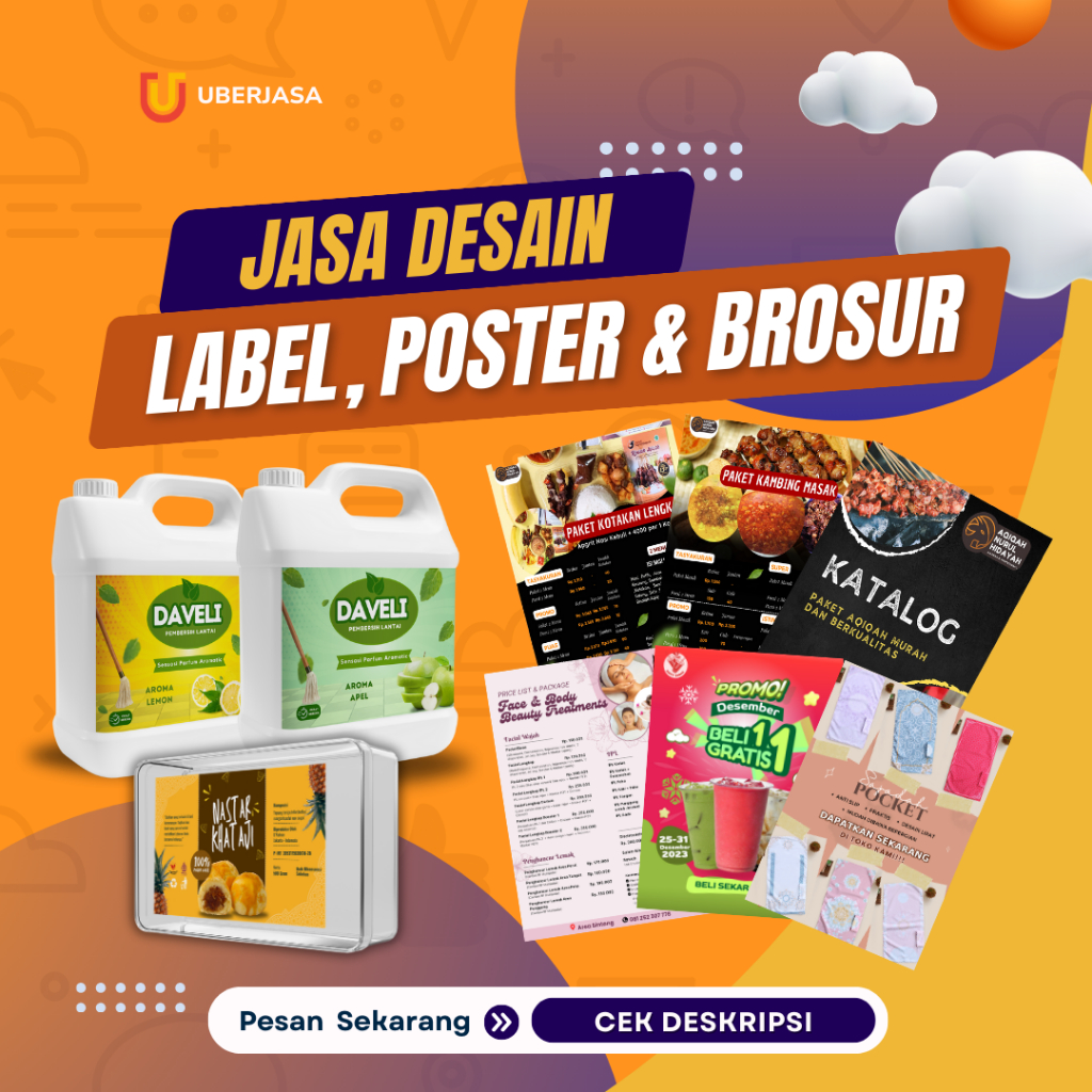Jual Desain Label, Desain Brosur, Desain Poster | Murah, Mudah dan ...