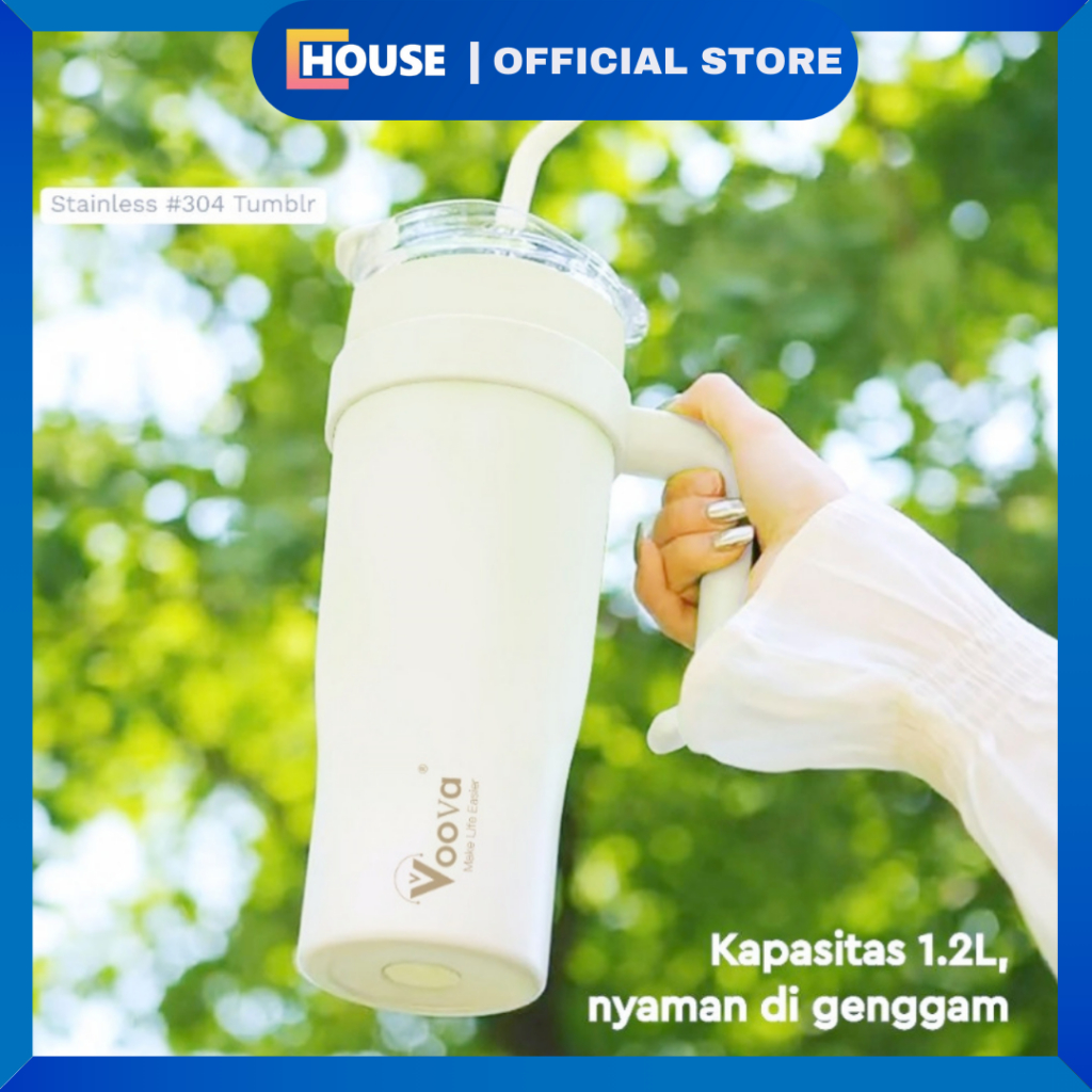 Jual Tumbler Stainless Steel 1,2 Liter/ Botol Minum 1200 ML Stainles ...