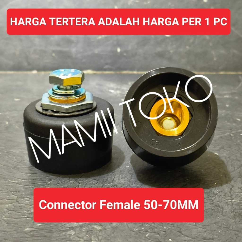 Jual Konektor kabel las 50-70 MM Cewe Female Socket Connector Cable 50 ...