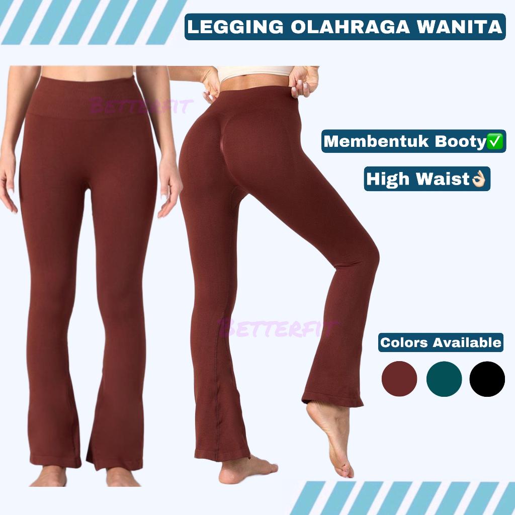 Jual CUTBRAY FLARE HIGHWAIST LEGGING Yoga Pilates - Legging Cut Bray ...