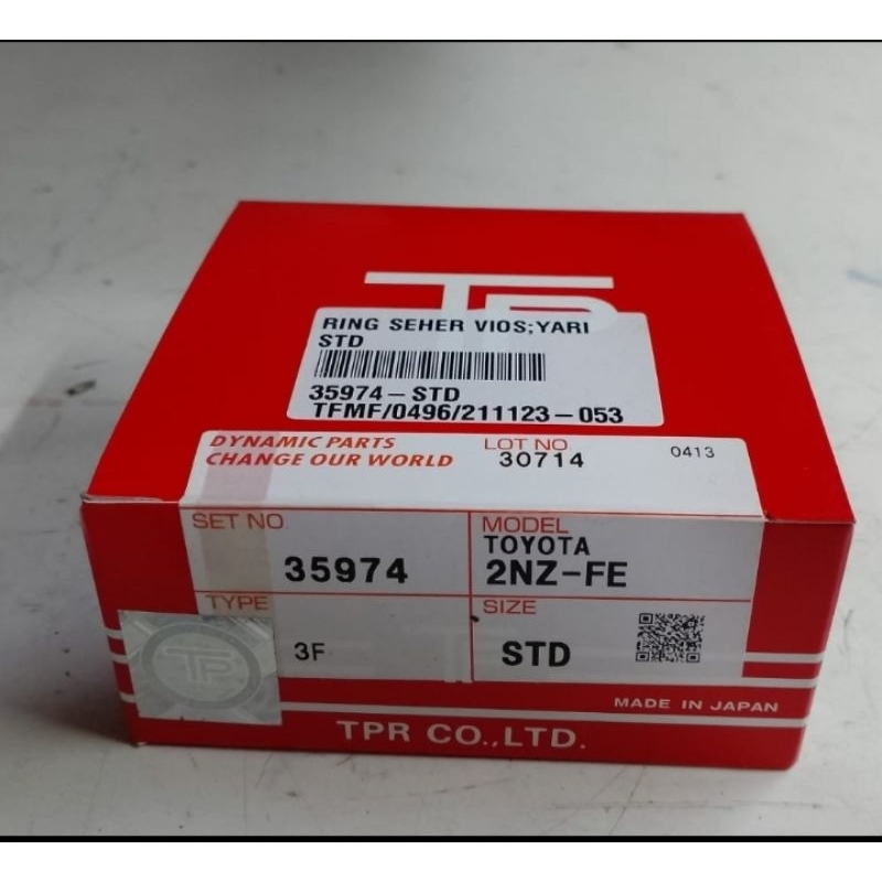 Jual Ring Seher Toyota Vios Yaris STD 1NZ 2NZ TP Japan | Shopee Indonesia