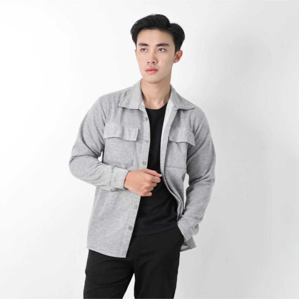 Jual Shacket Jacket Jaket Pria Fleece Tebal Man Jaket Pria Jaket Wanita ...