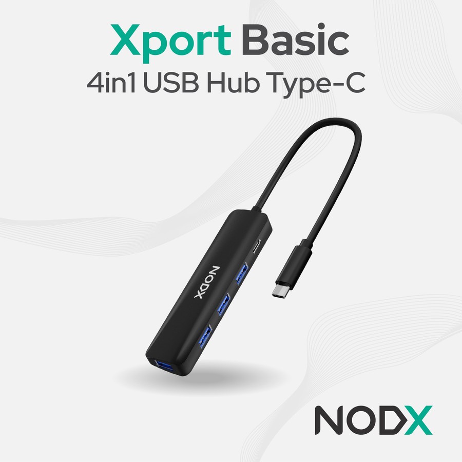 Jual H02042 NODX Xport Basic USB Hub 4in1 Ports - USB-C - Garansi 12 ...