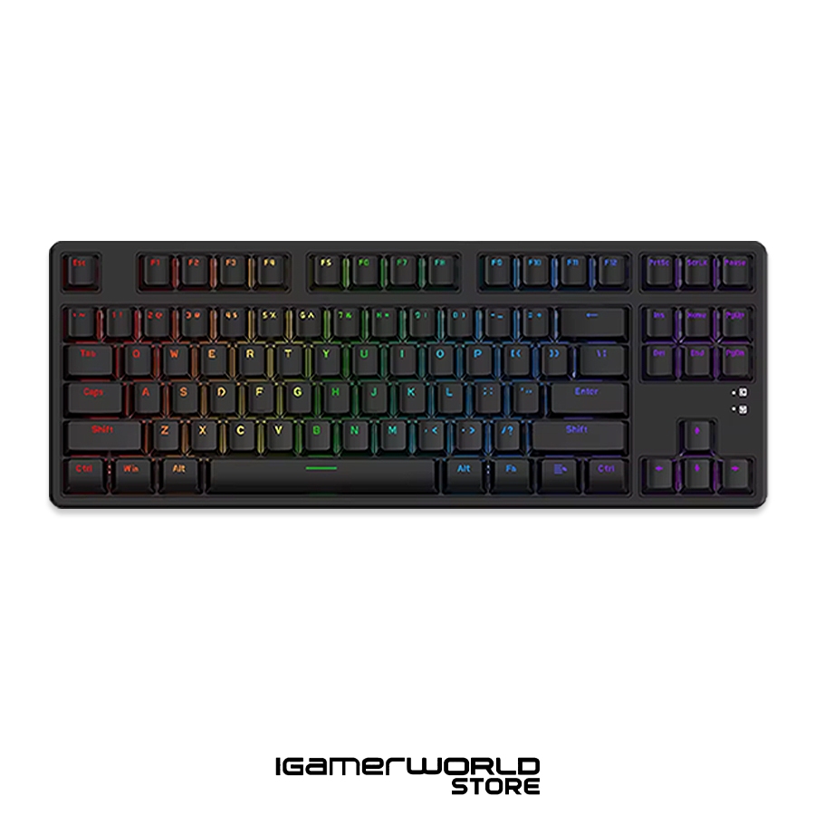 Jual Ajazz AK873 Monochrome TKL Mechanical Gaming Keyboard | Shopee ...