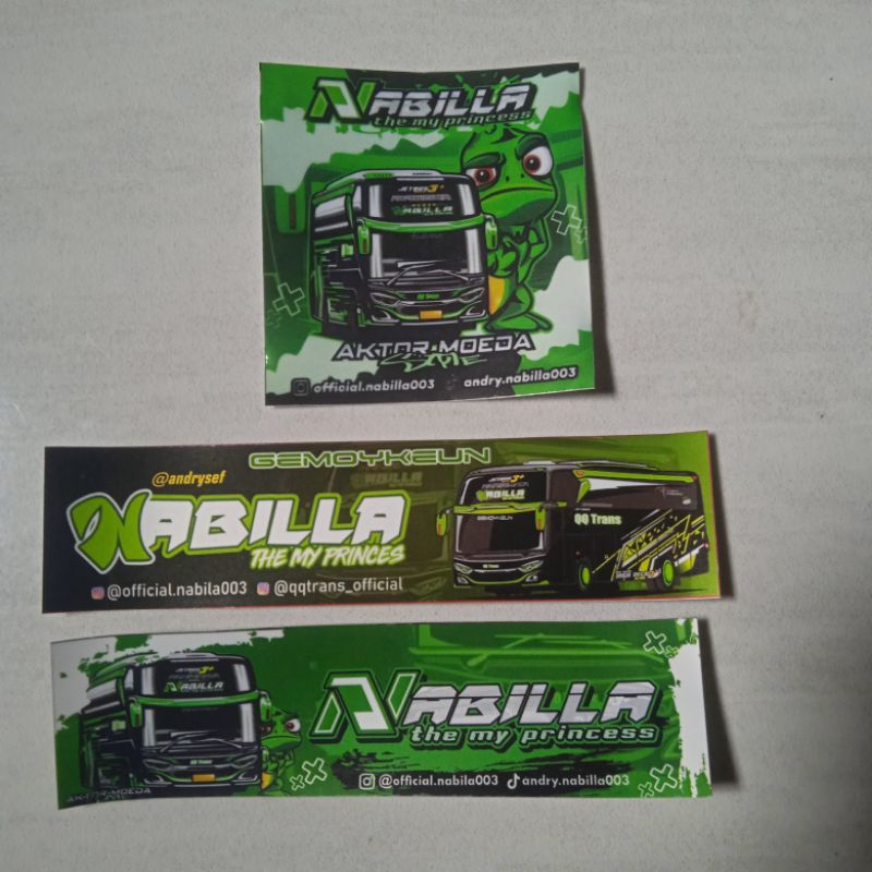 Jual Stiker nabila kotak dan nabila panjang 3 pcs | Shopee Indonesia