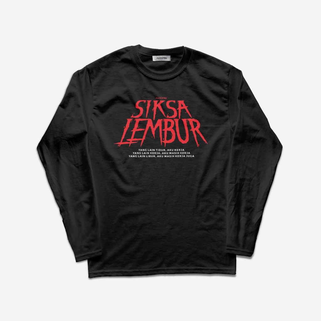 Jual Aloomni Kaos Siksa Lembur | Shopee Indonesia