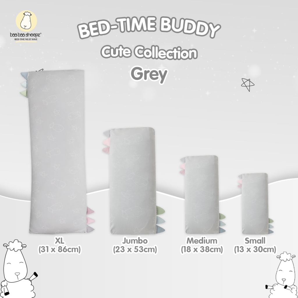 Jual BedTime Buddy Cute Big Star & Head Grey Baa Baa Sheepz / Bantal Baa Baa Sheepz | Shopee ...