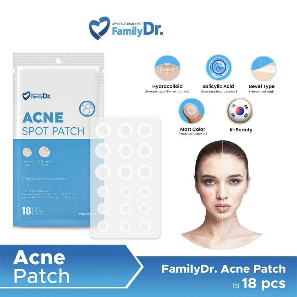 Jual FAMILY DR ACNE SPOT PATCH / PLASTER JERAWAT / ACNE PATCH STICKER ...