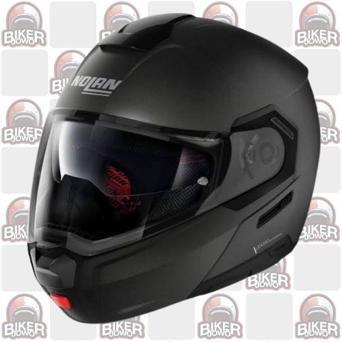 Jual Helm Nolan N90.3 Modular Classic Flat Black - White - Grey N90-3 Voyager - Driller Ncom ...