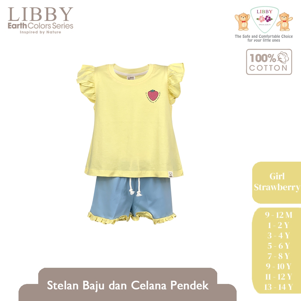 Jual LIBBY Earth Setelan Anak Niji Set Oblong Pendek Celana Pendek Series GIRL (1 STEL) | Shopee ...