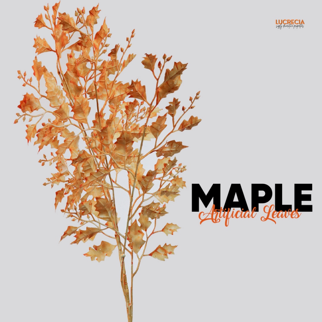 Jual Daun Maple Leaves Artificial Daun Palsu Plastik Dekorasi Pajangan ...