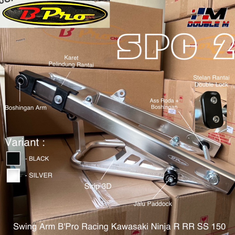 Jual Swing Arm BPro SPC Kawasaki Ninja R SS RR ZX150 Lengan Ayun | Shopee Indonesia
