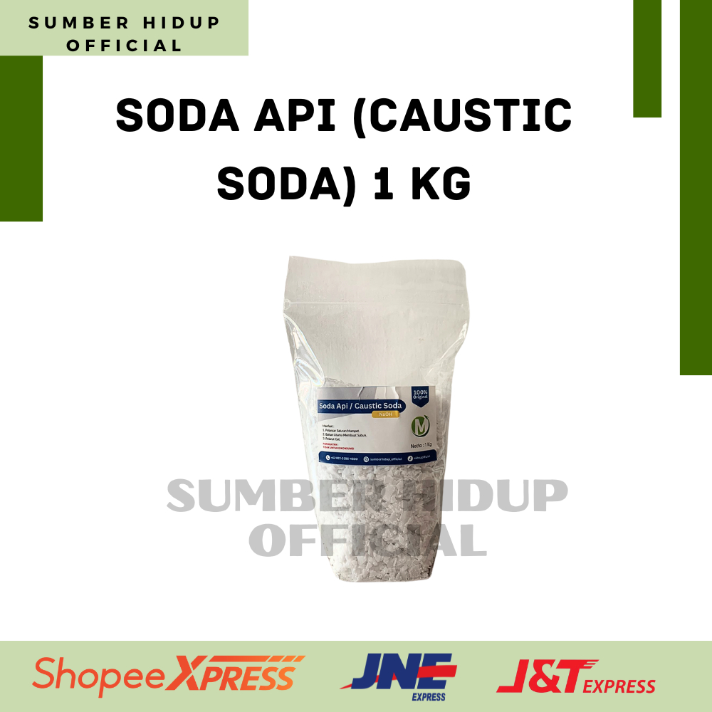 Jual SODA API - CAUSTIC SODA FLAKES / ANTI SUMBAT CLOSET KEMASAN 1KG ...